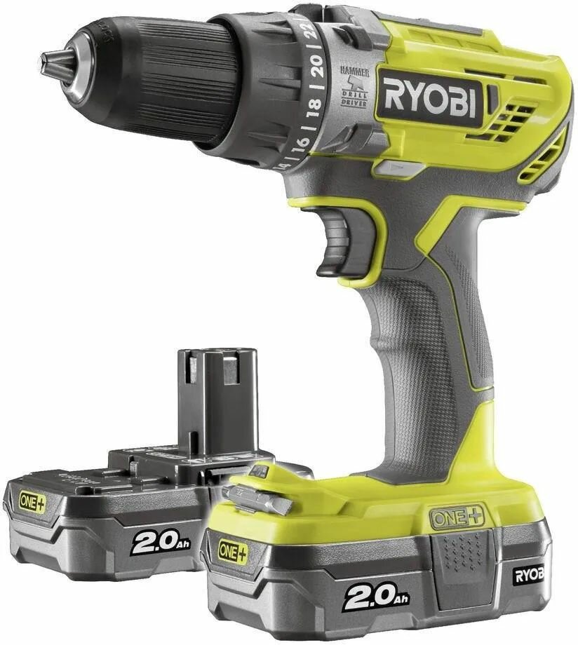 Ударная дрель RYOBI R18PD3-220S с АКБ и ЗУ