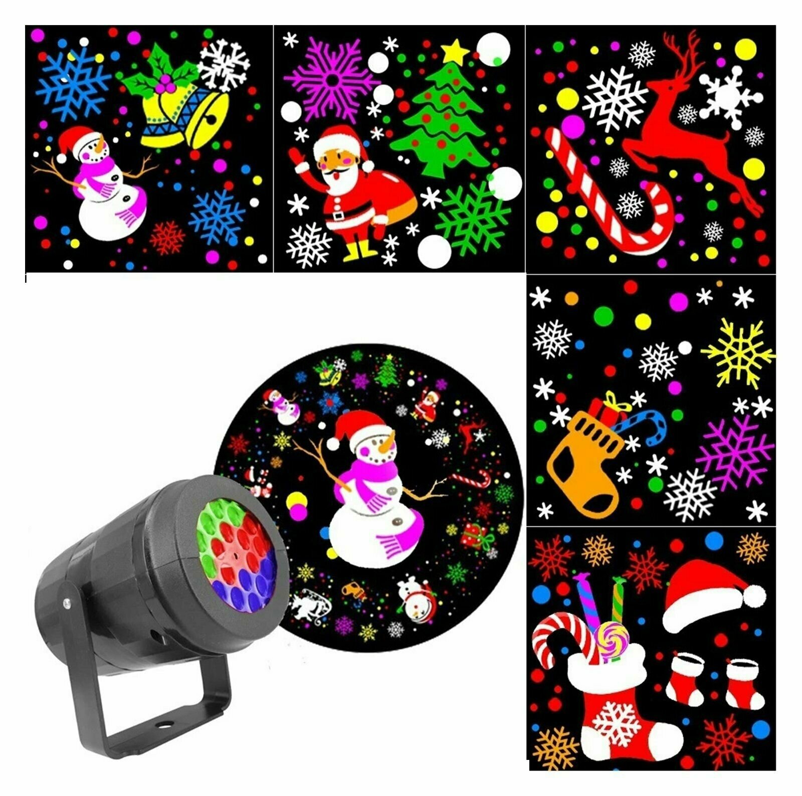 Светодиодный рождественский проекционный светильник
