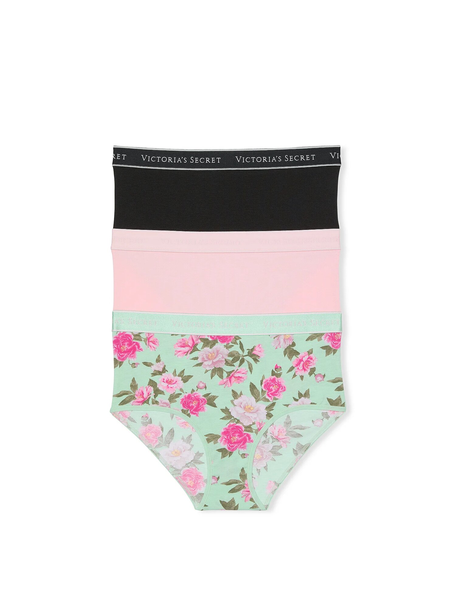 Трусы 3-Pack Logo Cotton High-Waist Brief Panties, комплект