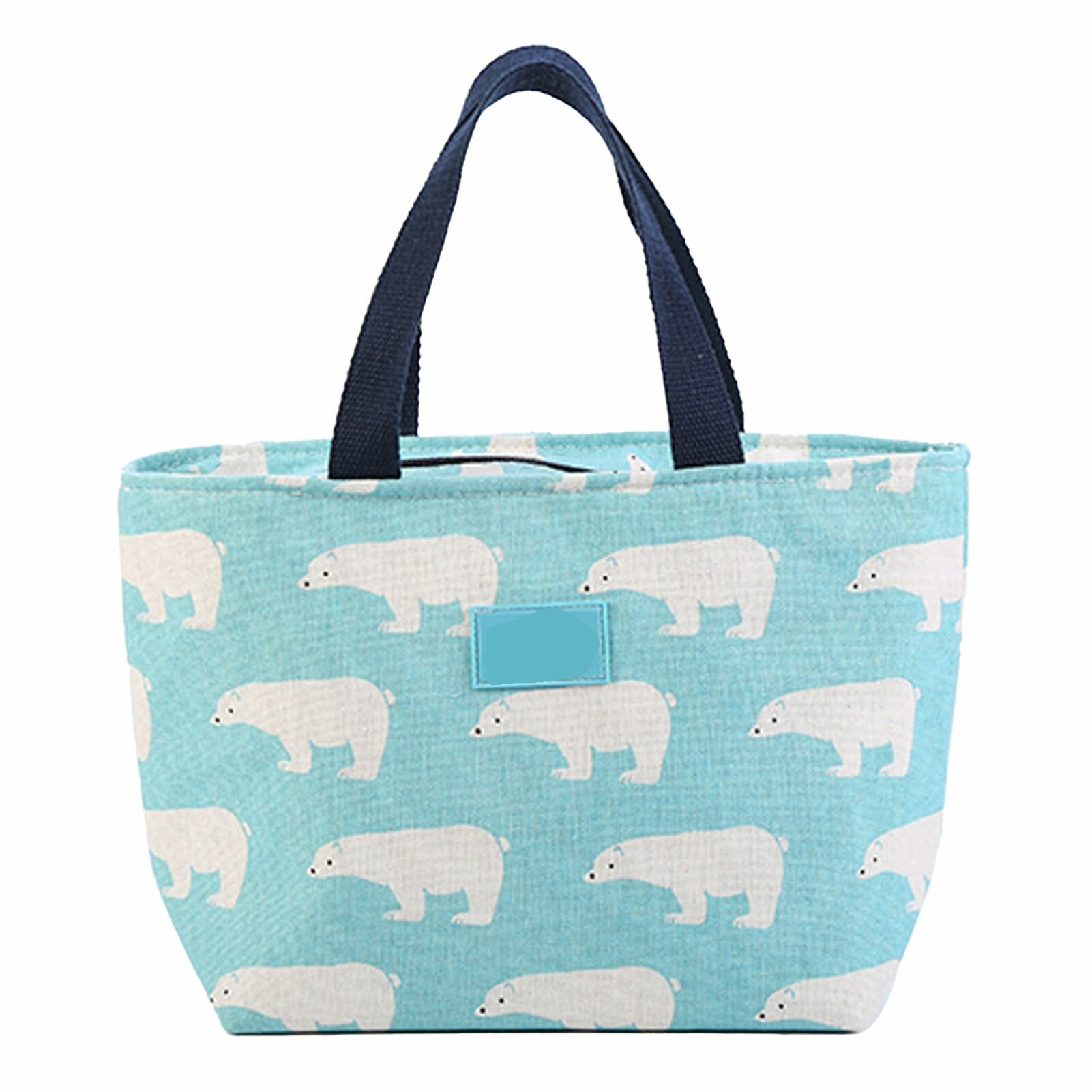 Сумка для обеда с изоляцией из алюминиевой фольги на подкладке из хлопка и льна в скандинавском стиле Портативный портативный для студентов