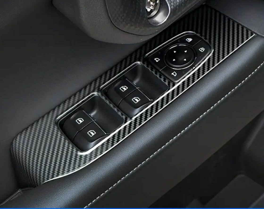 Накладки на подлокотники Haval H7 / Хавал H7 2024-2025 г. в carbon