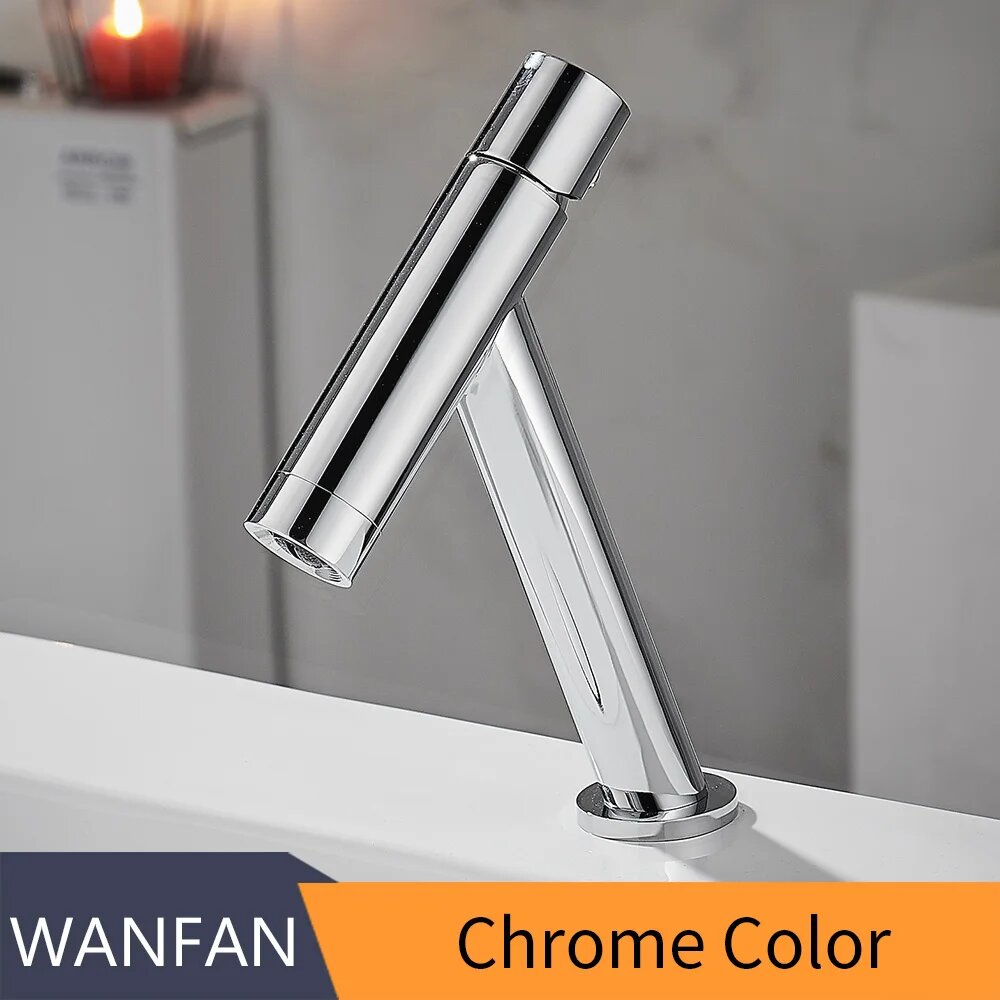 Латунный Смеситель для раковины, кран с одной ручкой, для горячей и холодной воды