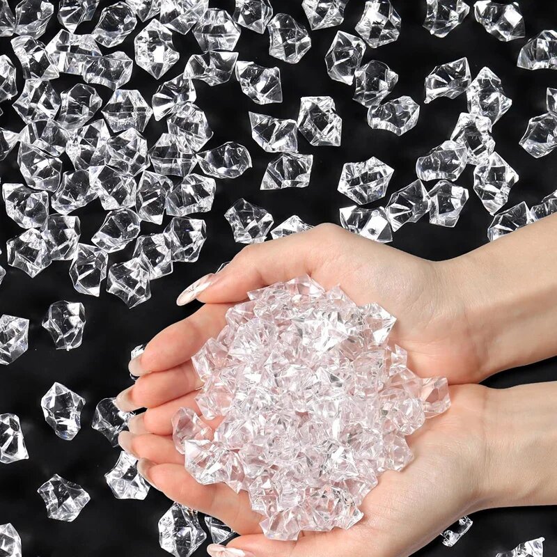 20 шт. 18x25 мм нерегулярные акриловые поддельные ледяные камни, камни, декоративные драгоценные камни, кристаллы для изготовления ювелирных изделий, вазы, стол, свадьба, декор «сделай сам»