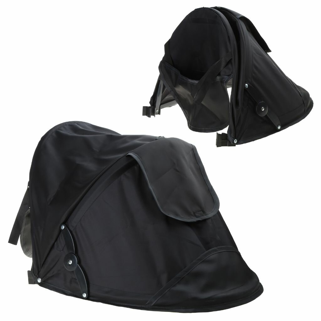 Козырек от солнца для детской коляски, с возможностью модернизации, черный