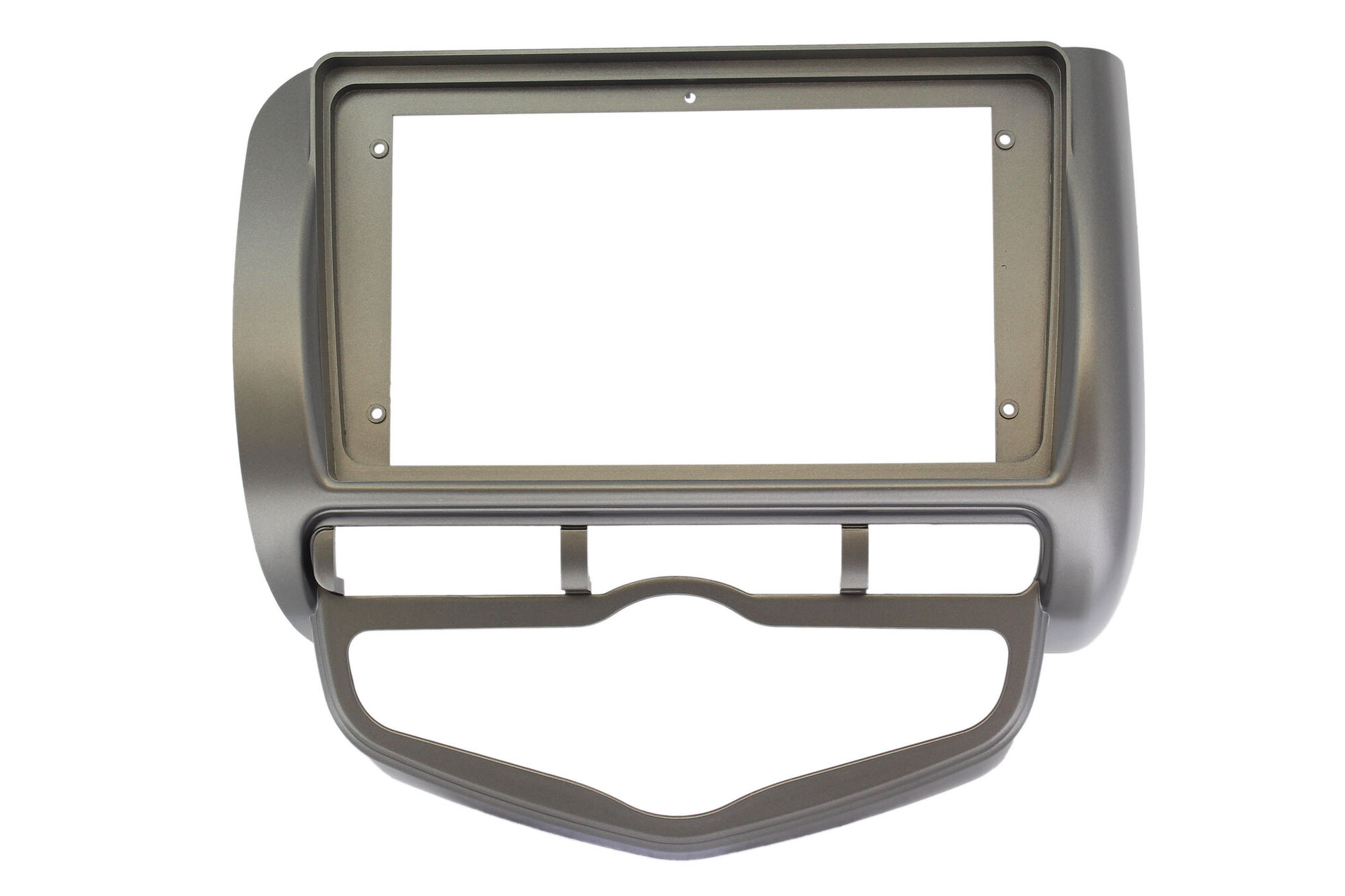 Рамка переходная Honda Fit, Jazz 2001 - 2007 авто с климат-контролем левый руль + проводка для 9" магнитолы / Wide Media