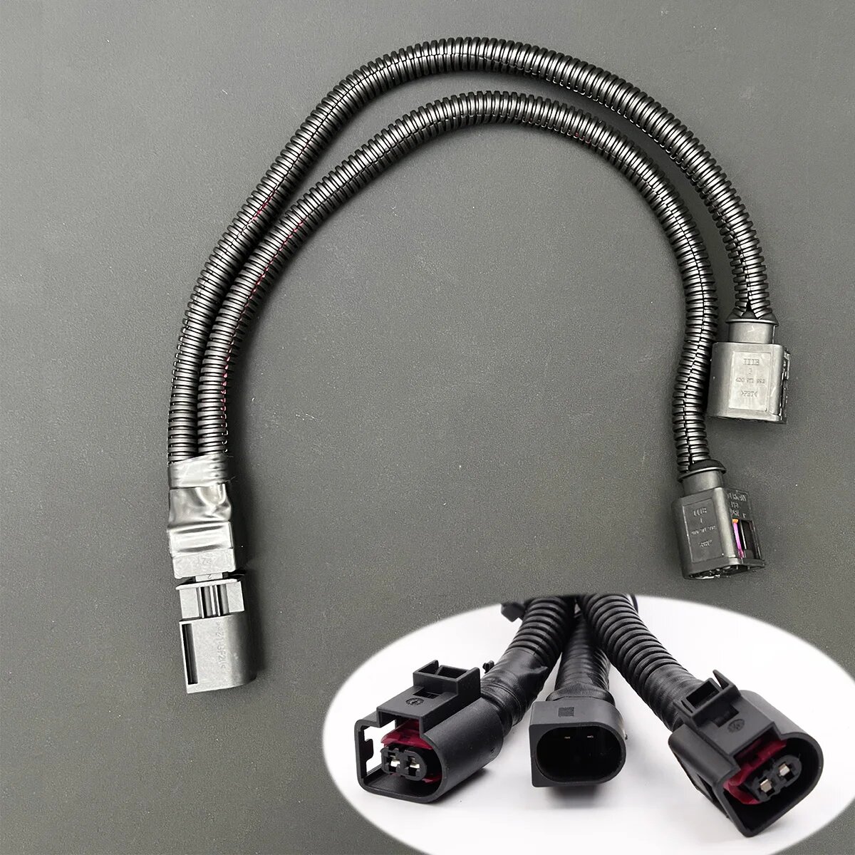 Автомобильный звуковой кабель, высокий и низкотональный звуковой сигнал с улиткой, кабель с одним сопротивлением и двумя жгутами для POLO 2011-2018 Golf 6 Jette Bora