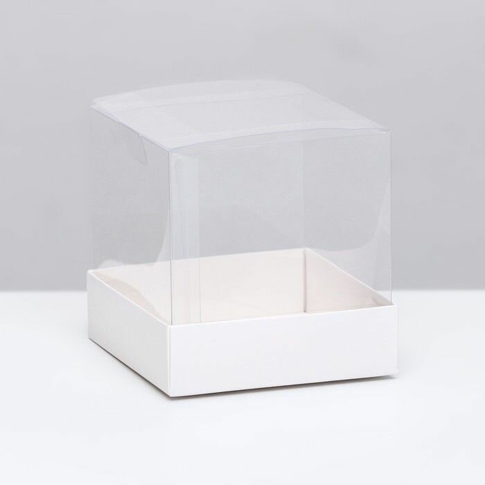 Упаковка для кондитерских изделий, белый, 10 х 10 х 10 см