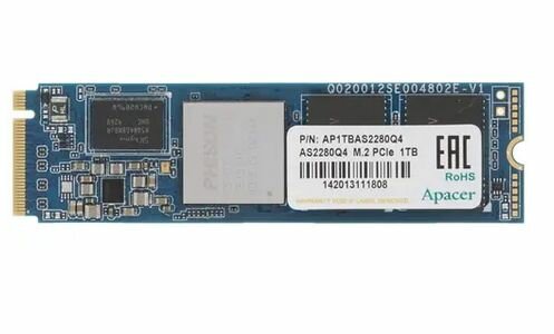 1000 ГБ SSD M.2 накопитель Apacer AS2280Q4 (AP1TBAS2280Q4-1)