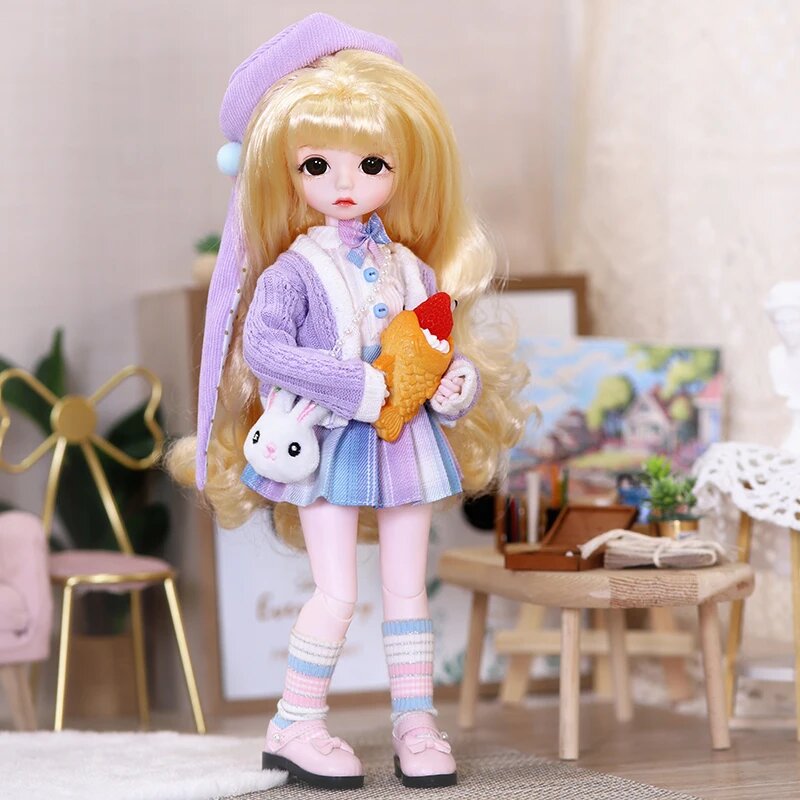 Кукла 1/6 BJD ангел в костюме, обувь, цветной