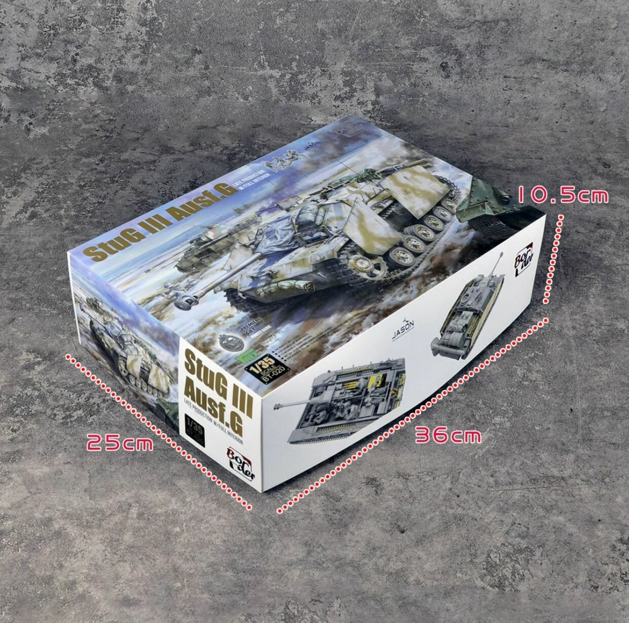 Border BT-020 1/35 STUG III Ausf.G Постпродакшн с полным интерьером Модель сборки танков8