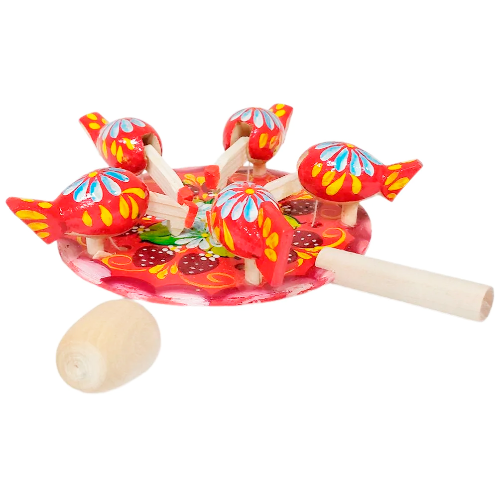 Богородская детская развивающая игрушка "Курочки", красные