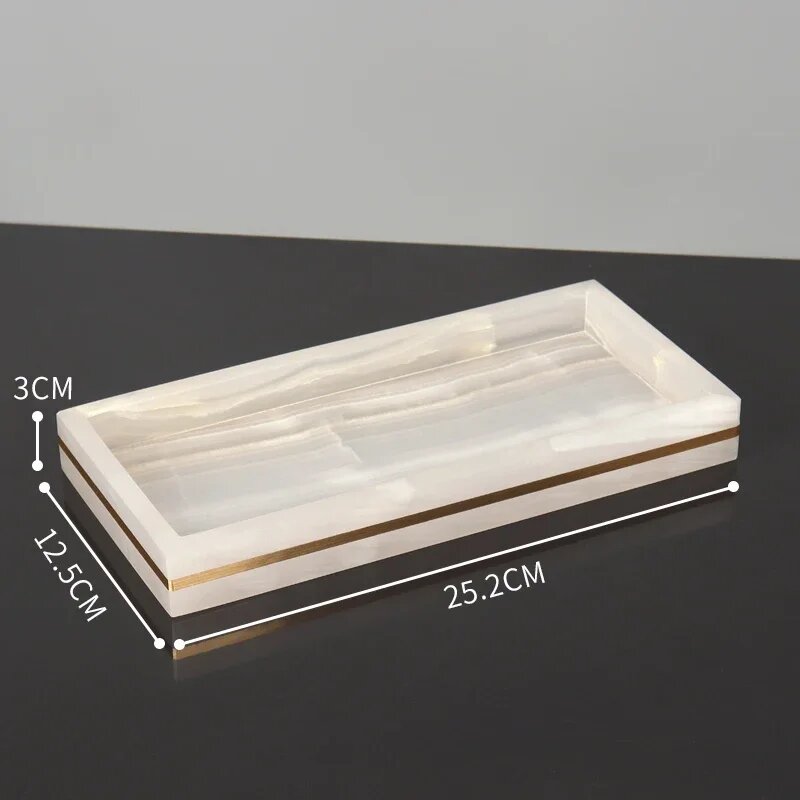Набор аксессуаров для ванной комнаты из мрамора, Tray A 1 штука