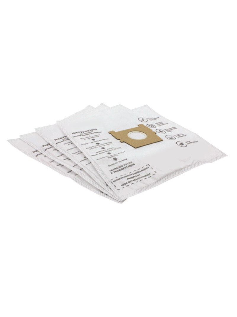 Мешки синтетические 4 шт + микрофильтр для пылесоса ZELMER 919.5SK AQUAWELT