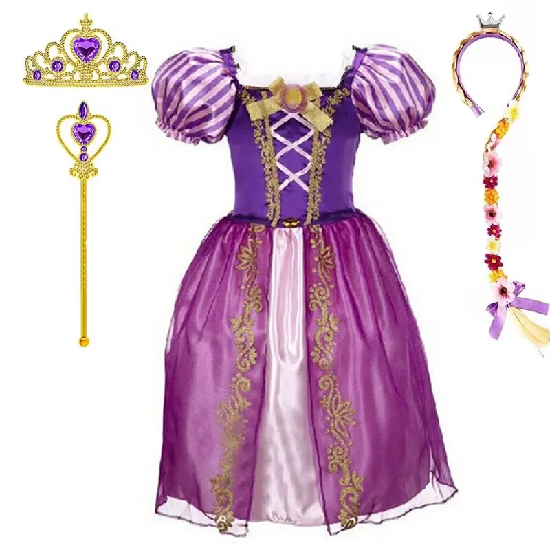 Платье Рапунцель Disney для девочек 4-5T(120), Rapunzel 05