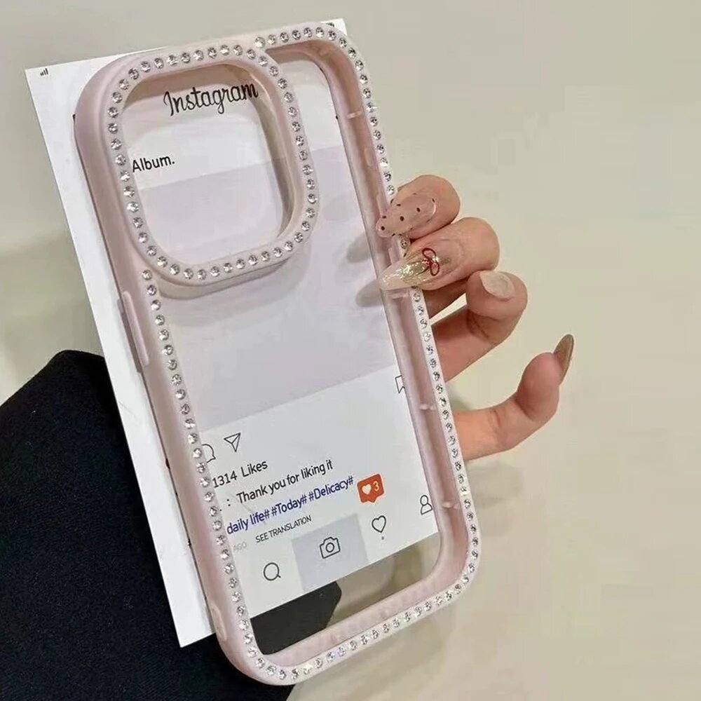Роскошный прозрачный чехол со стразами и бриллиантами для iPhone 16, 15, 14, 13, 12, 11 Pro Max Plus, противоударный защитный чехол-бампер