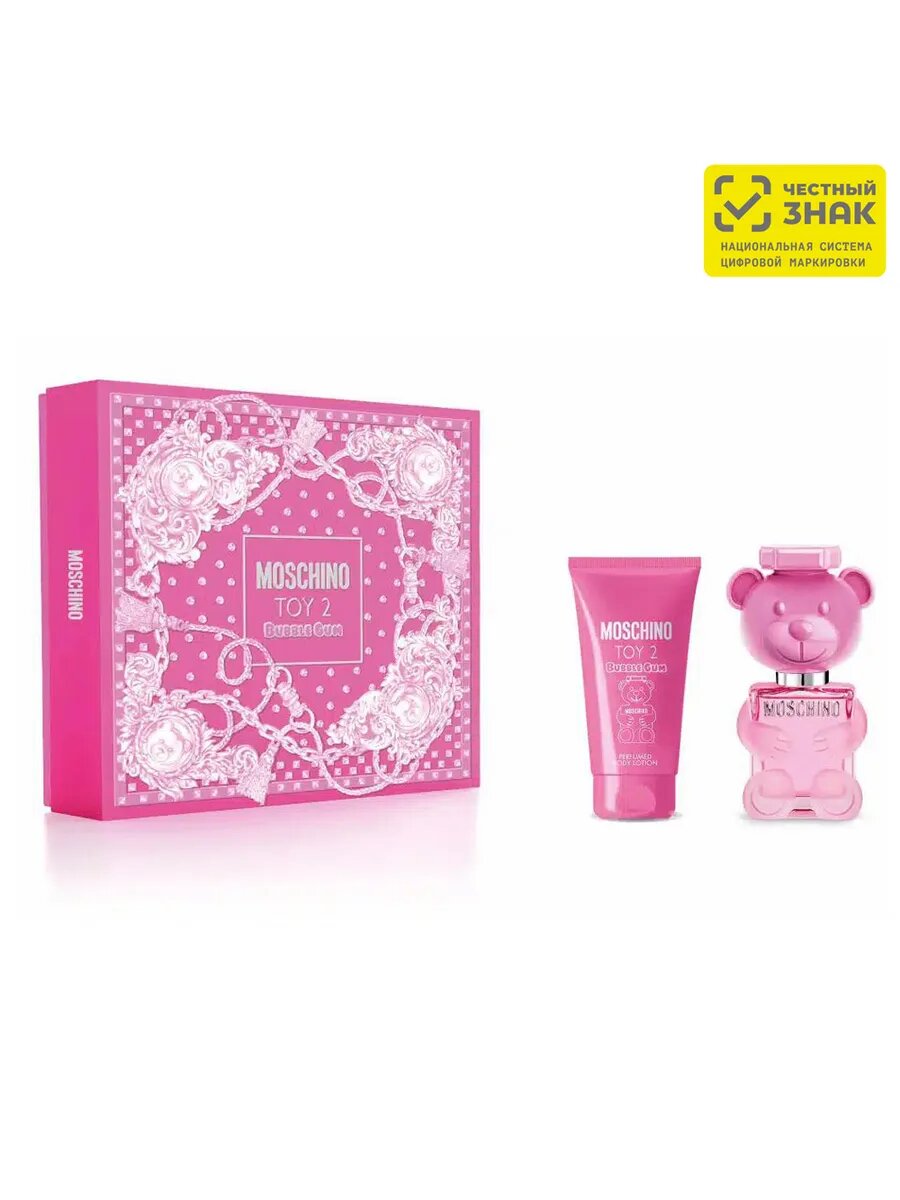 Moschino Подарочный набор TOY2 Bubble Gam женский (Парфюмерная вода 50 мл edp + Лосьон для тела 50 мл)