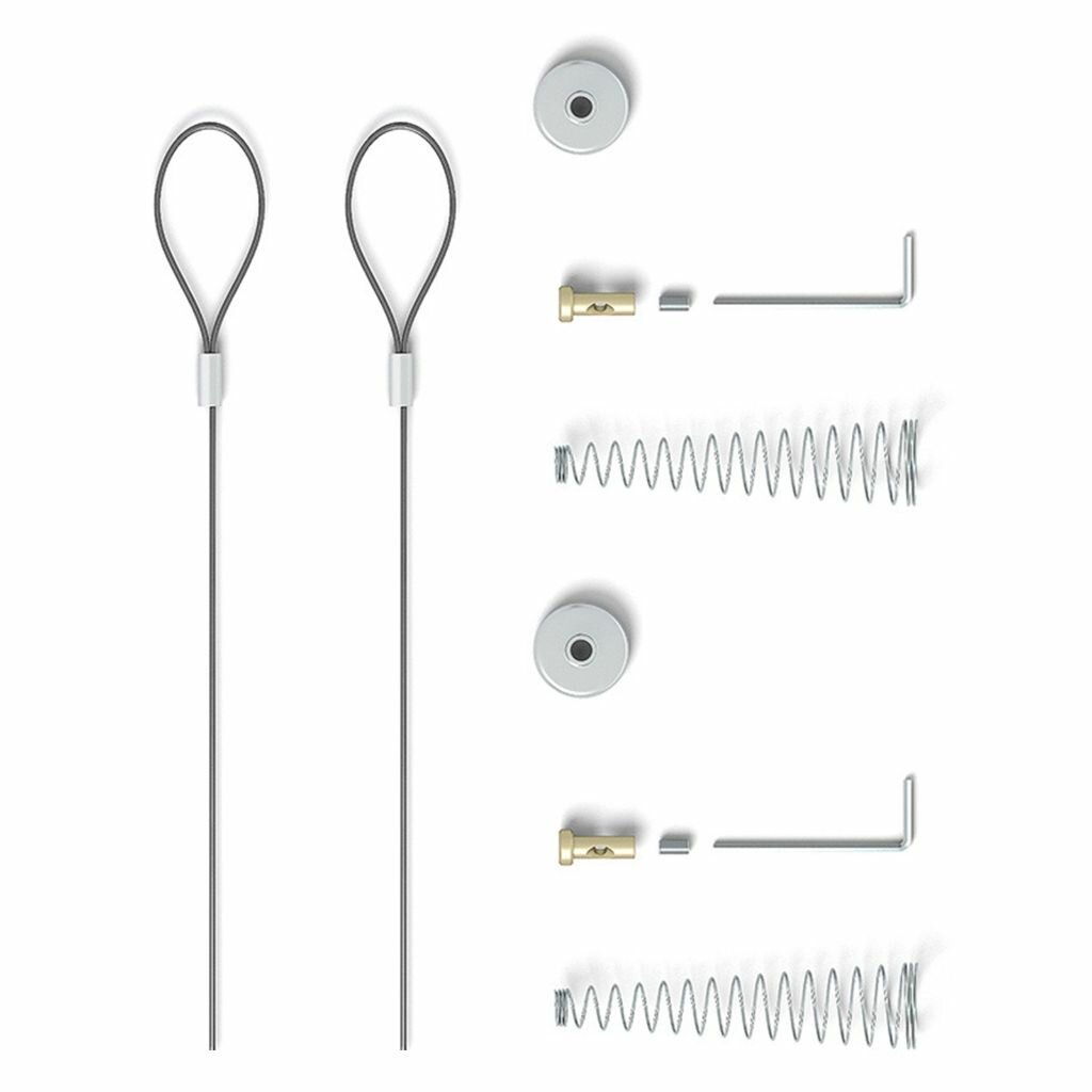 2 шт. Задвижки для ворот с тросом и пружинами