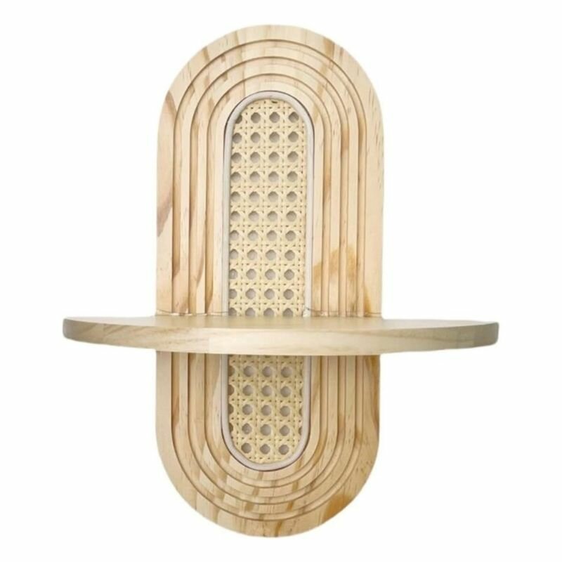 Настенная полка из ротанга