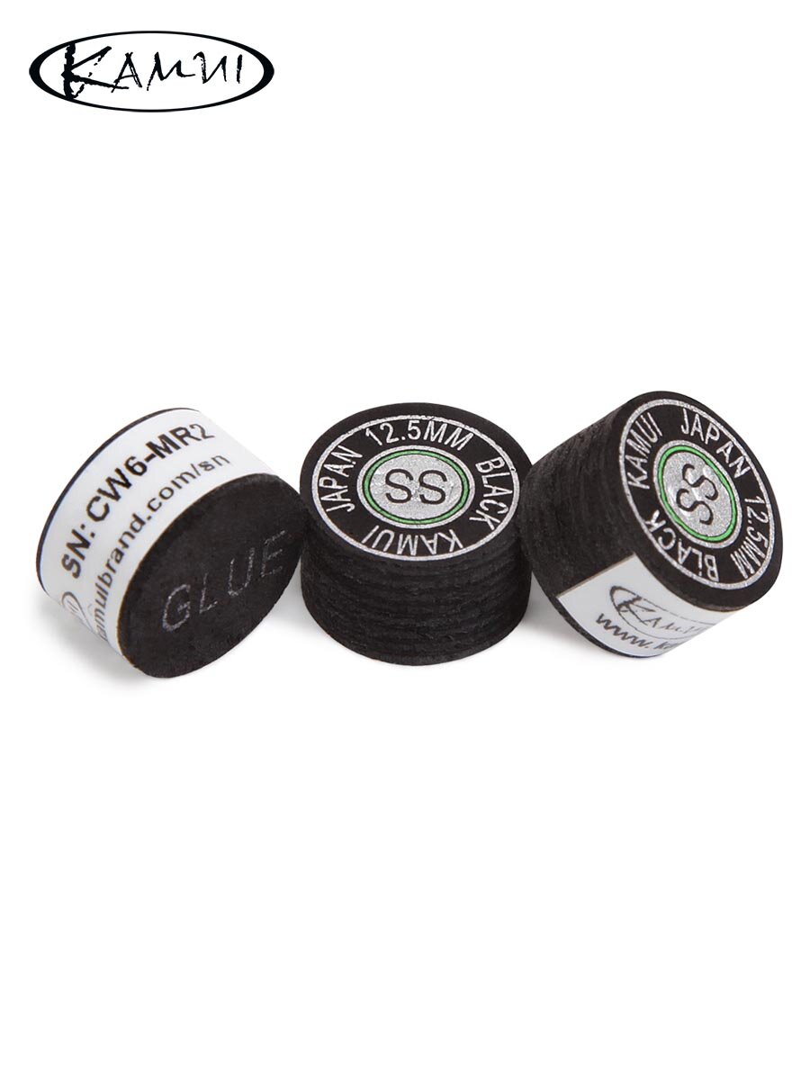 Наклейка для кия Kamui Black 12,5 мм Super Soft, многослойная, 1 шт.