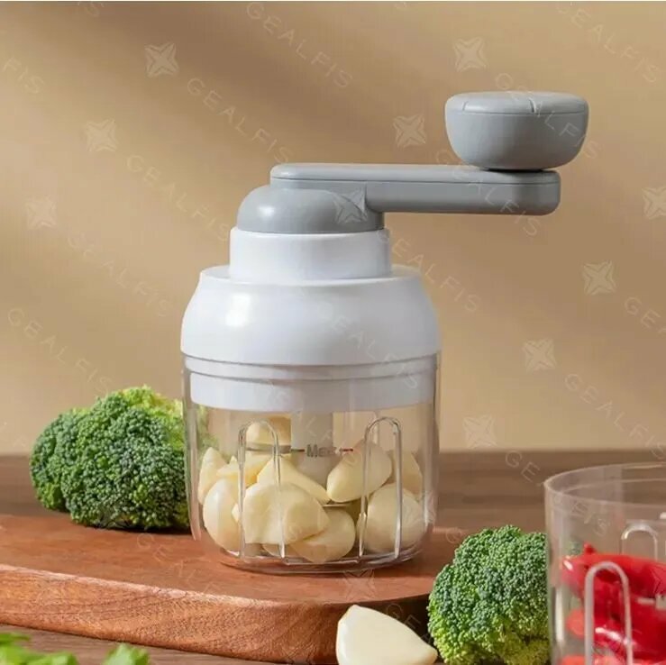 Ручной измельчитель, ручной вращающийся кухонный блендер для чеснока и имбиря