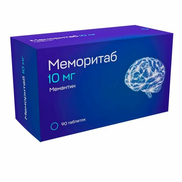 Меморитаб таблетки, диспергируемые в полости рта 10мг 90шт