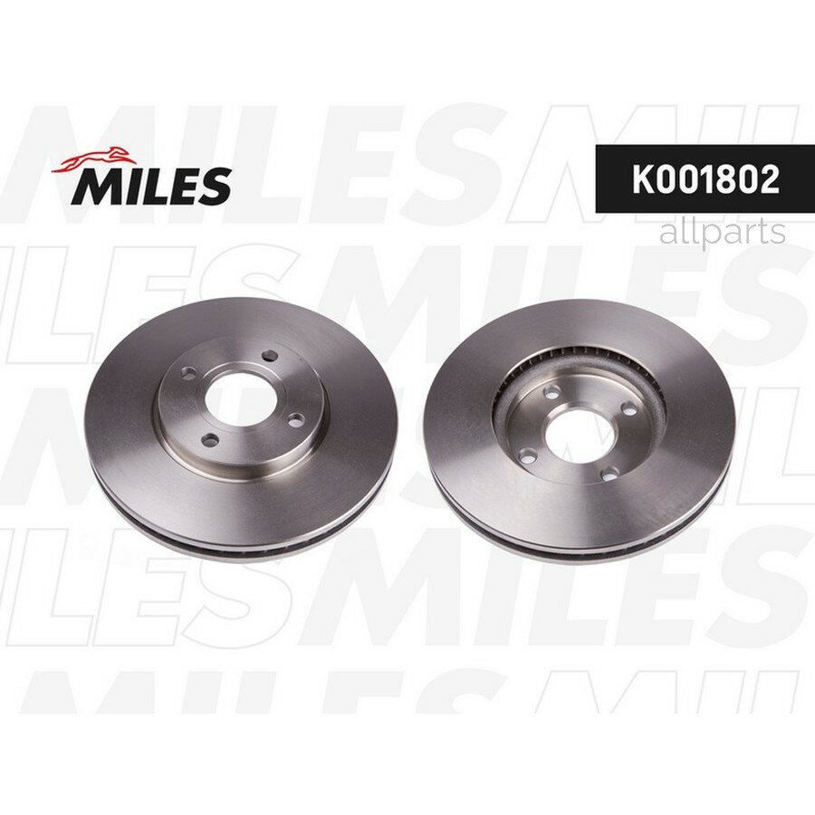 MILES K001802 Диск тормозной FORD ECOSPORT 13- пер. D 278мм