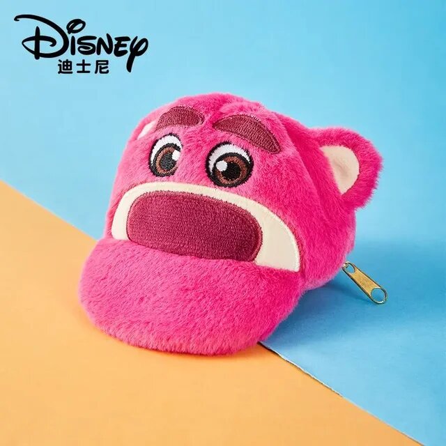 Подвеска-кошелек для монет Disney Stitch, аксессуары для аниме-персонажей, мультяшный мини-брелок, кукла Винни-Пух, украшение Kawaii,