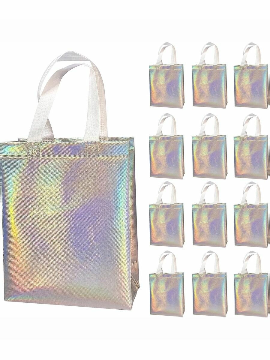 Многоразовые подарочные наборы, 20 см x 25 см x 10 см, текстиль, 12 штук