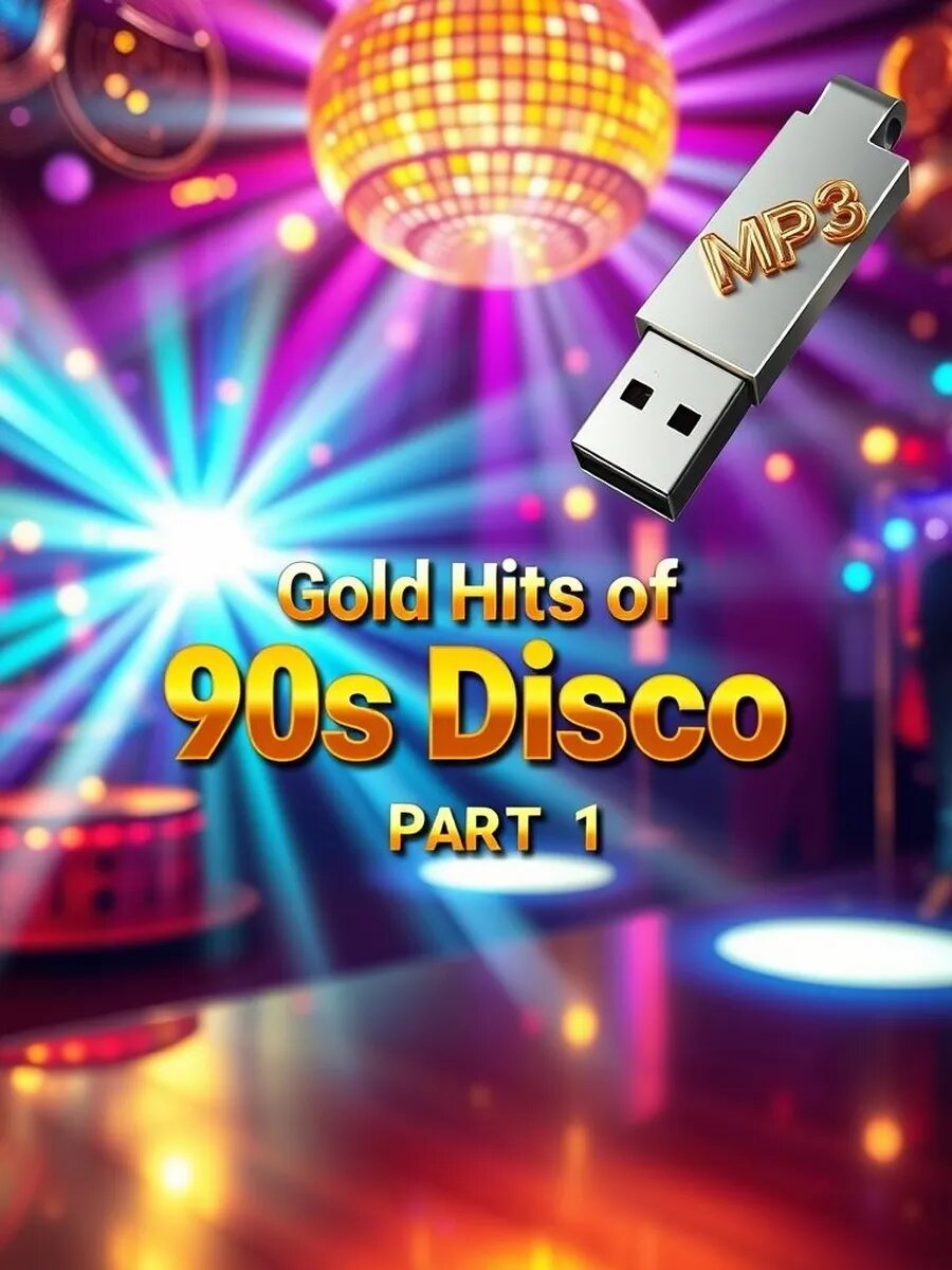 Золотые хиты дискотек 90х. vol.1 (МР3 на USB флешке).