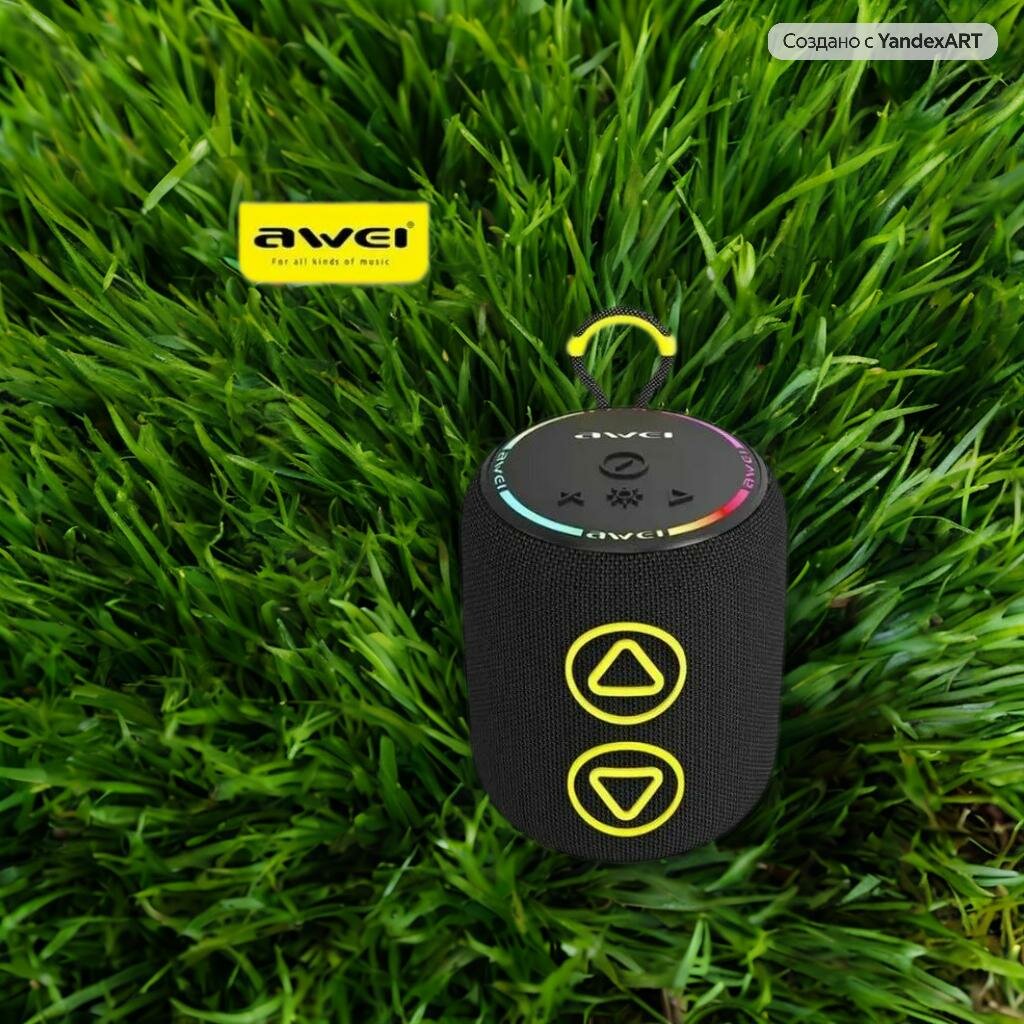 Портативная bluetooth колонка AWEI "KA13", черного цвета, 1500mAh