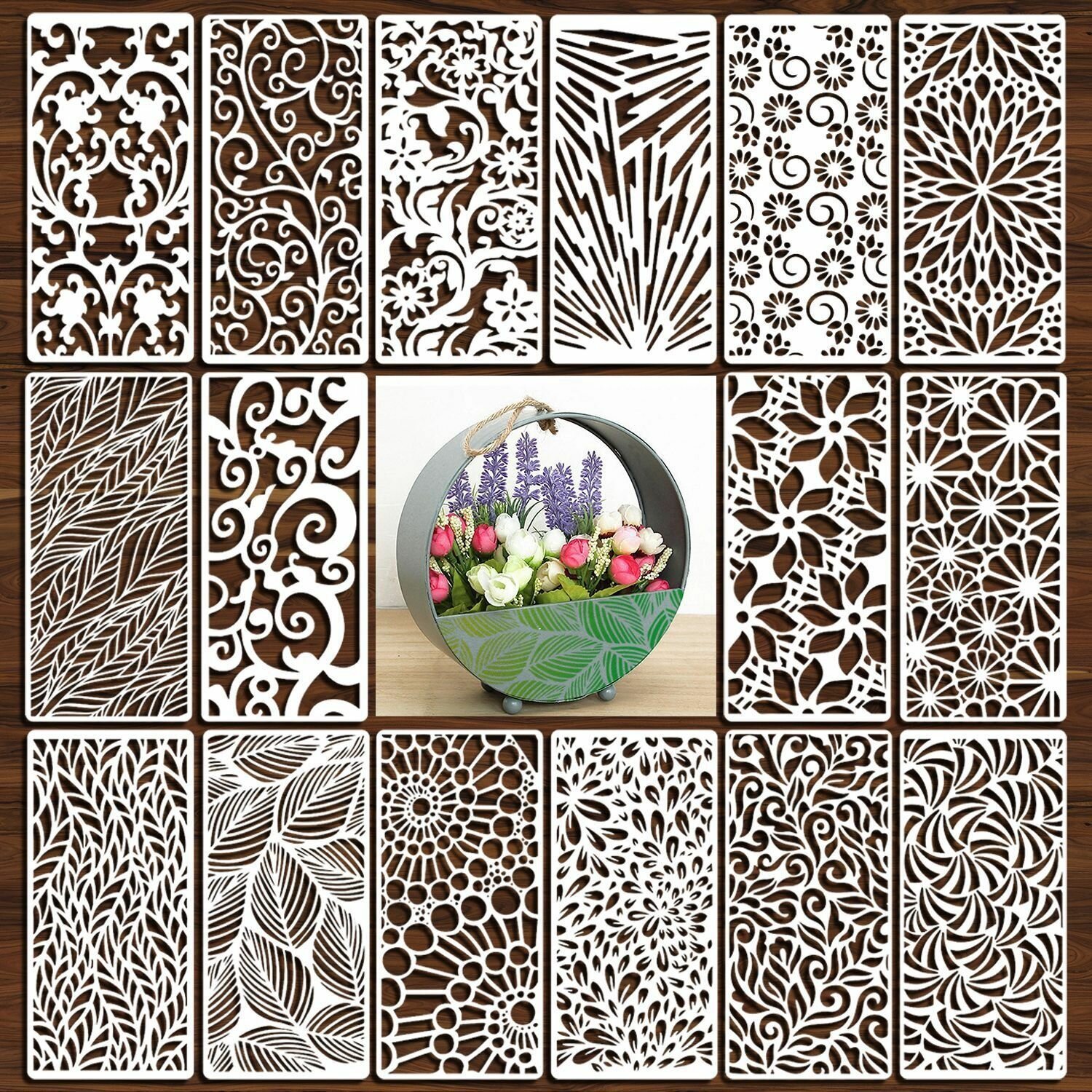 Шаблоны для росписи костюмов с цветочными узорами, трафареты для текстиля и декора, повторяемые мотивы для творчества и дизайна одежды