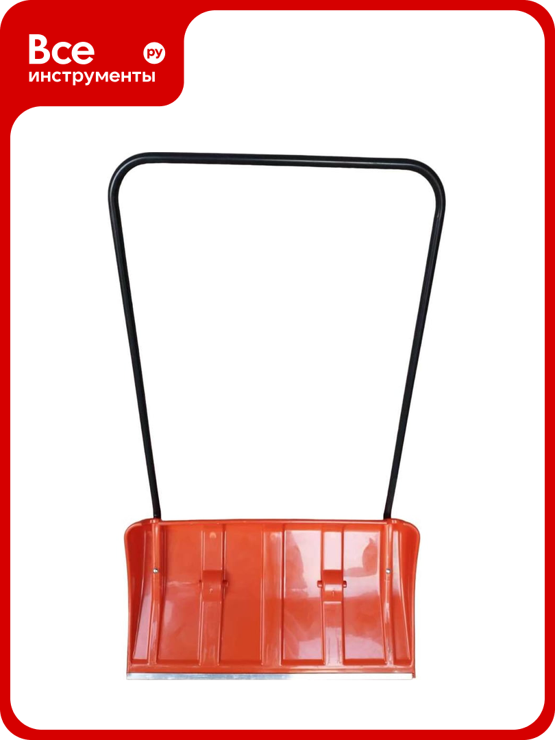 Скрепер LWI пластиковый на колесиках №4 элитный, морозостойкий, оранжевый LWI-Ск4