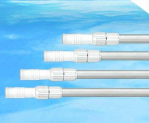 Телескопическая штанга раздвижная ручка 3-х секционная 142-360 см универсальная для щётки для сачка для очистки бассейна