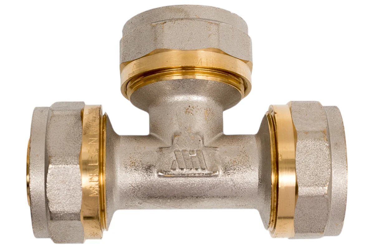 Millennium Тройник обжимной для металлопластиковых труб 26х26х26 мм MTS262626