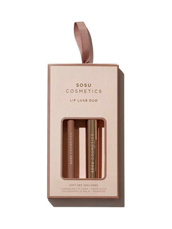 Набор карандаш для губ + помада Lip Luxe Duo Pink SOSU Cosmetics