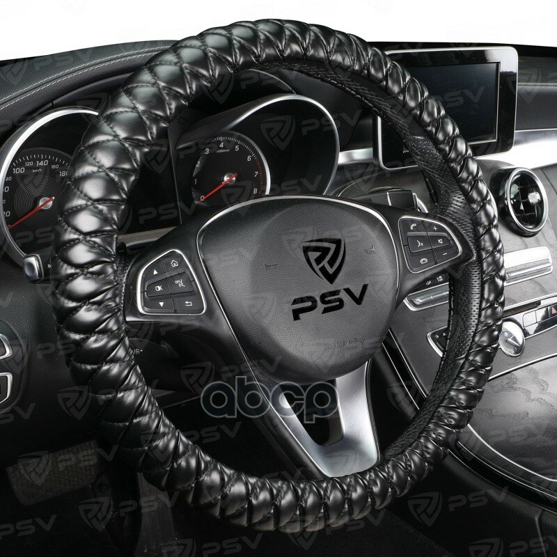 Оплетка на руль M "PSV" IMPERIAL эко-кожа, черный PSV арт. 115576