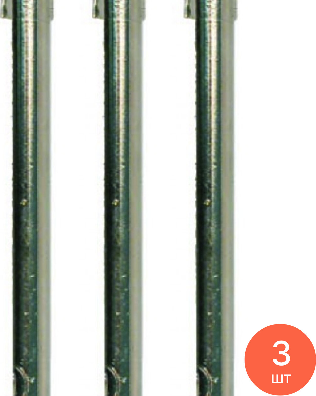 Сверло 888 по стеклу и кафелю, шестигранный хвостовик, из инструментальной стали, диаметр 3мм, длина 56мм / оснастка (комплект из 3 шт)