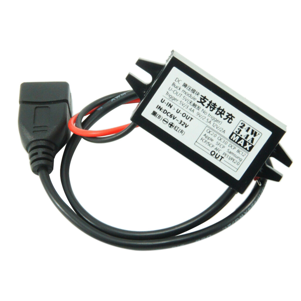 Для DC6V ~ 32V до 5V ~ 12V USB-Адаптер Импульсный Источник Питания для Легковых Автомобилей Грузовики Зарядка Камеры Приборной Панели автомобиля