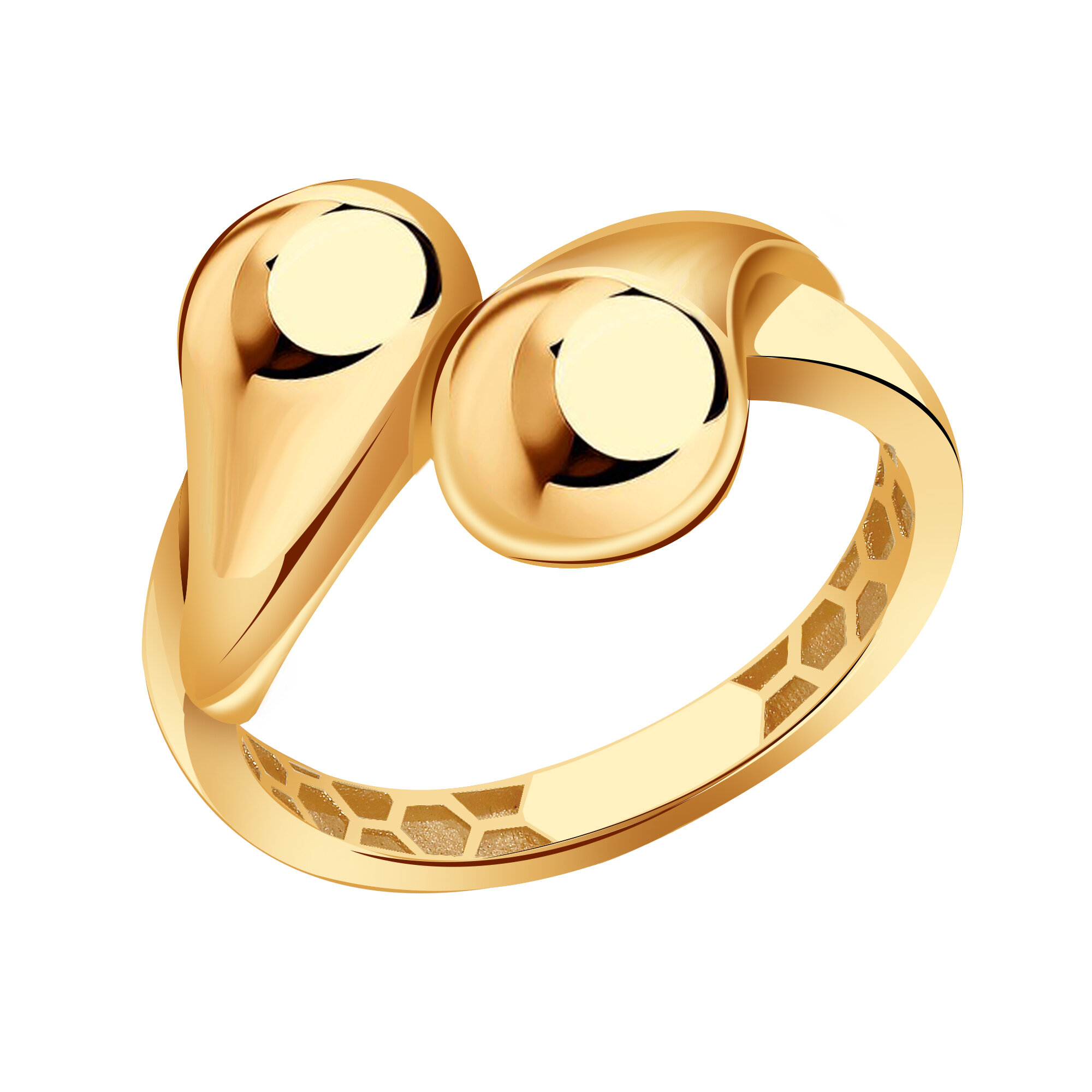 Кольцо Diamant online, красное золото, 585 проба