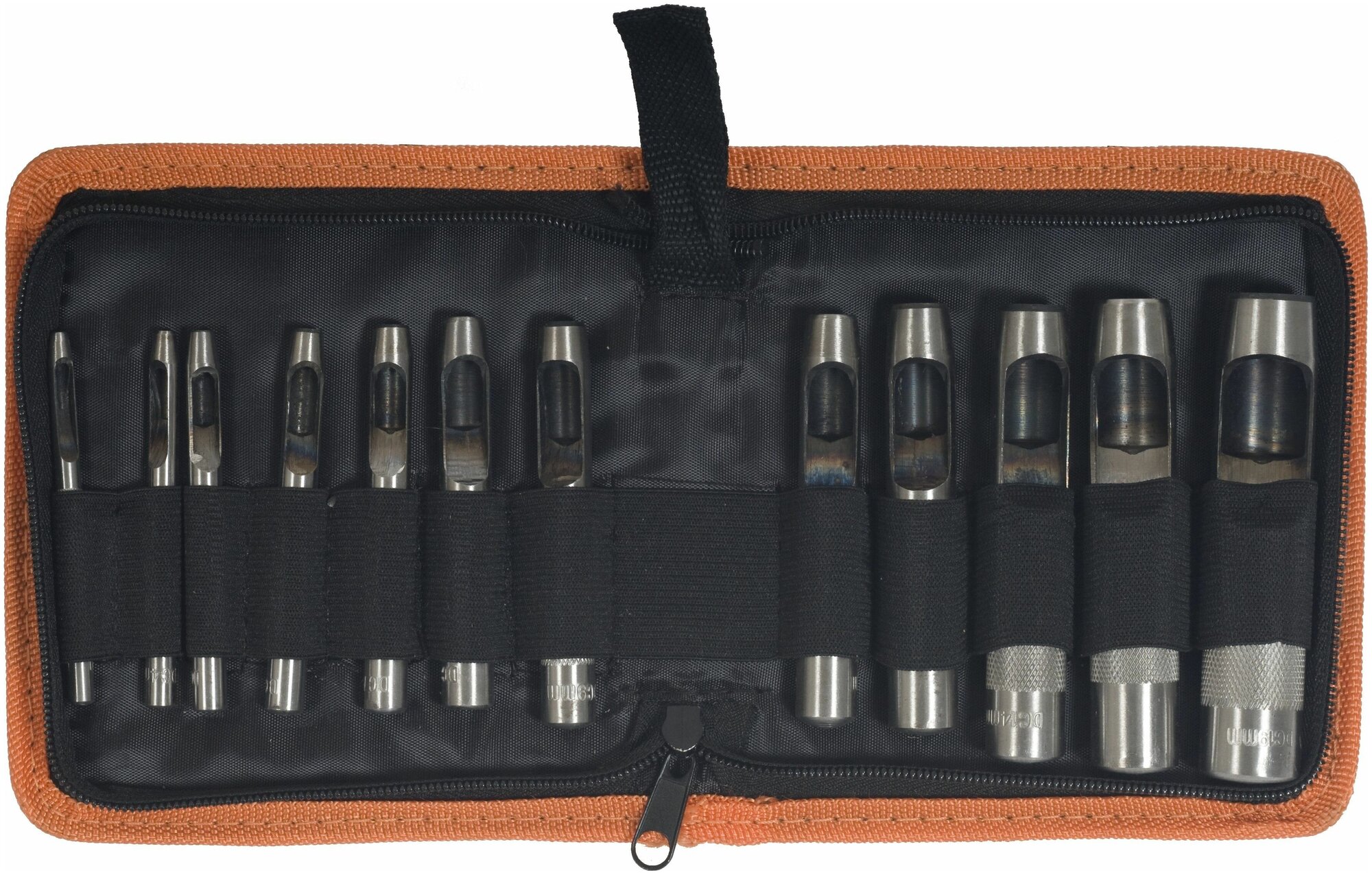 Набор просечек 3,0-19,0 мм 12 шт. сумка АвтоДело 40412