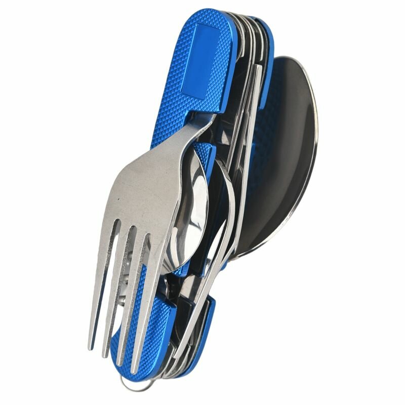 Набор походных столовых приборов мультитул, вилка, ложка, нож