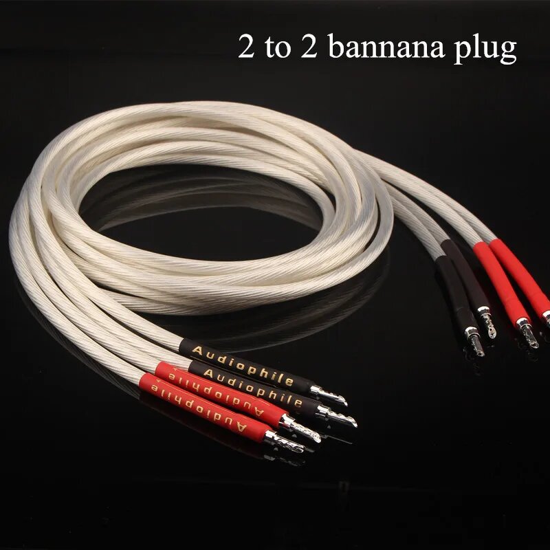 Xangsane аудиокабель 4-х жильный HiFi OCC медный серебром покрытый для динамиков