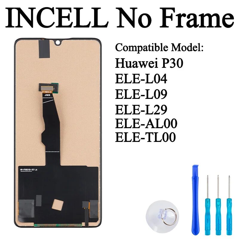 INCELL No Frame ЖК-дисплей для Huawei P30 (ELE-L04, L09, L29, AL00, TL00)