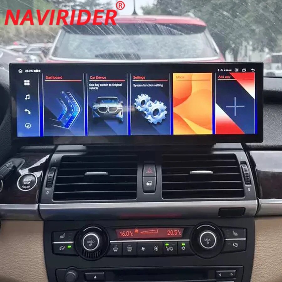 14,9-дюймовый экран Android 14 для BMW X5 X6 E70 E71 CCC CIC 2007-2013, стерео автомобильный GPS Navi, мультимедийный видеоплеер, авторадио Carplay 8GB RAM 256GB ROM