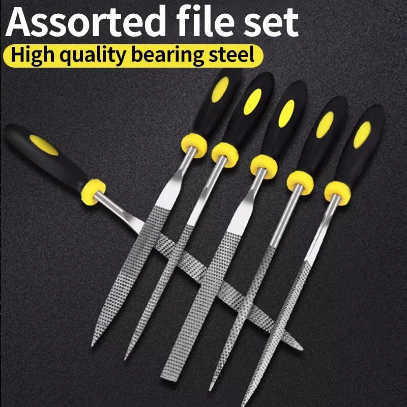 Мини-напильники Rastrichka из стали 6 шт. 3X140mm 6 piece set