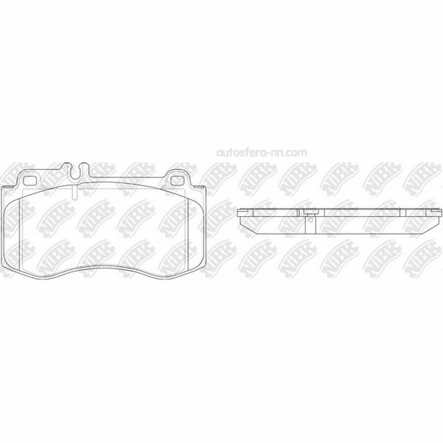 NIBK PN0491 Комплект тормозных колодок, дисковый тормоз
