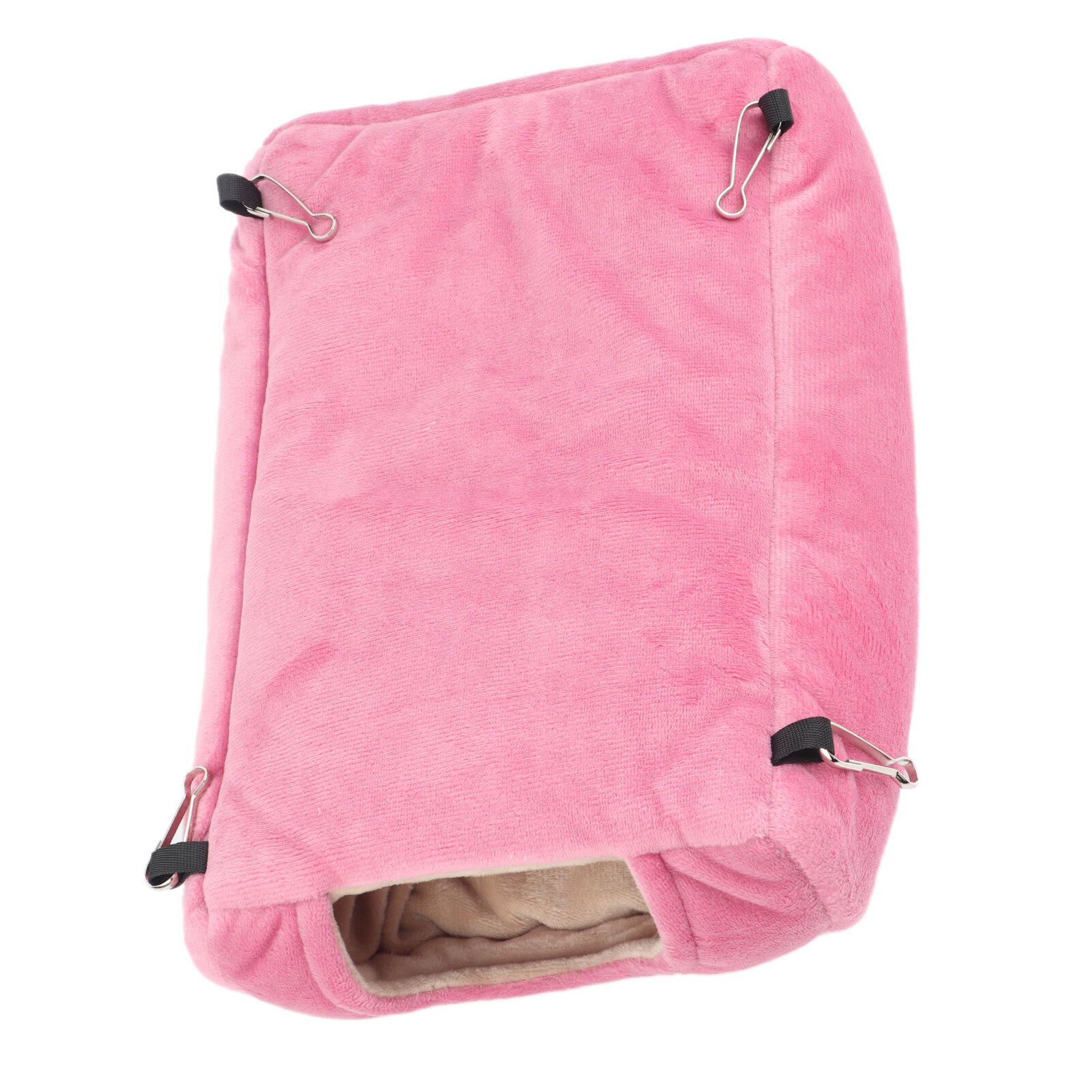 Ветрозащитное теплое плюшевое гнездо-гамак для попугая, подвесная кровать-пещера для домашней птицы (размер S)