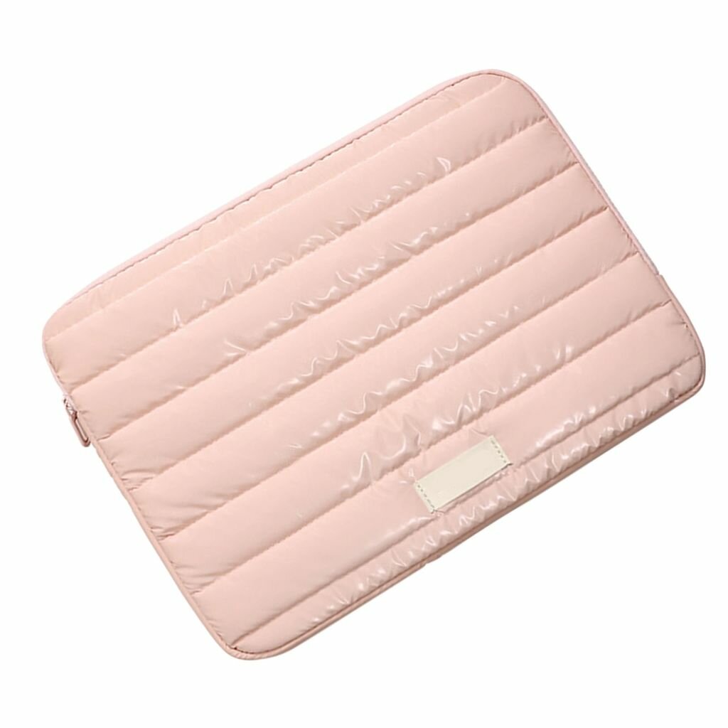 Сумка для ноутбука из стеганой ткани-розовый