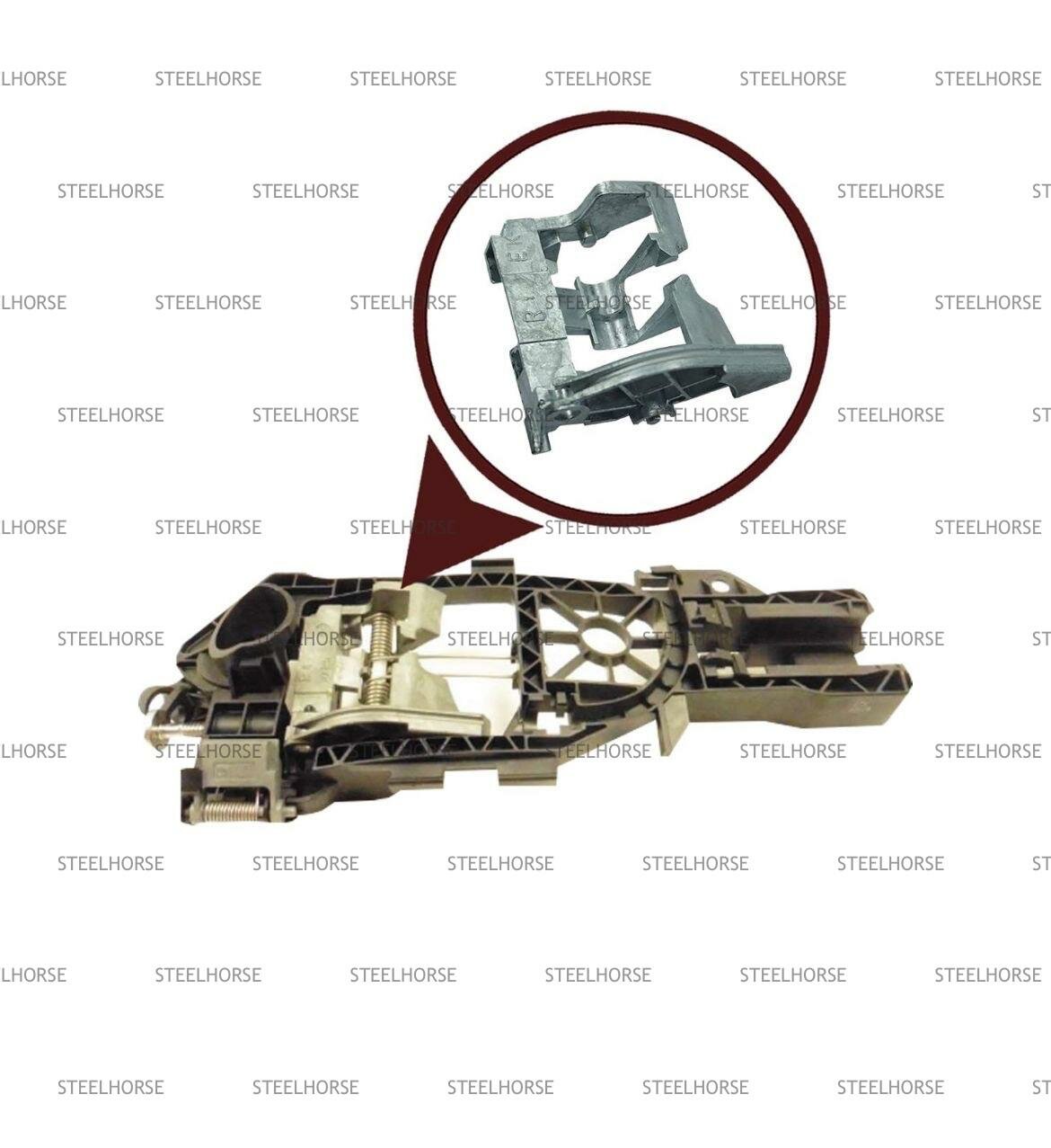 Кронштейн ручки правой (перед/зад) VW Passat B6 2005-2010; Passat B7 2011-2015