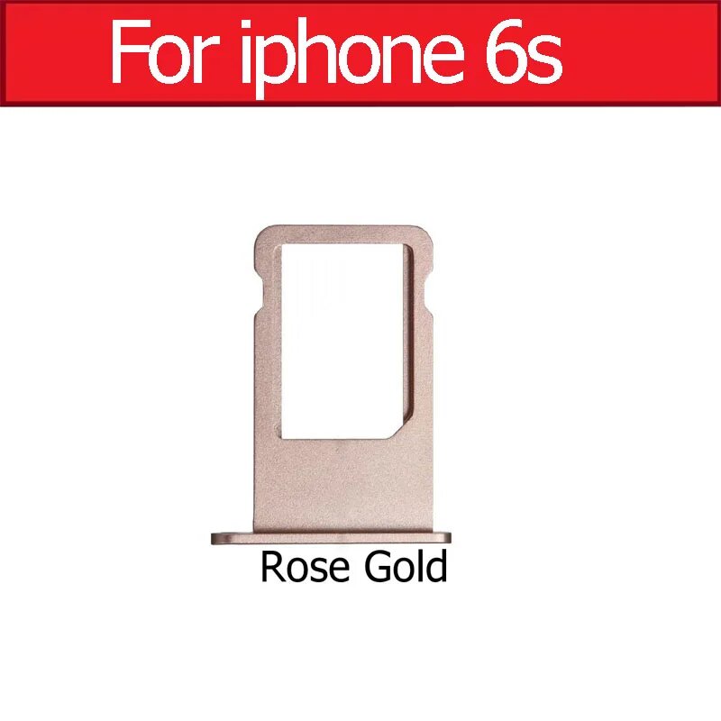 Подлинный слот для sim-карты Разъем для iPhone X 6 6s 7 8 Plus держатель для sim-карты адаптер запасные части For i6s Rose Gold